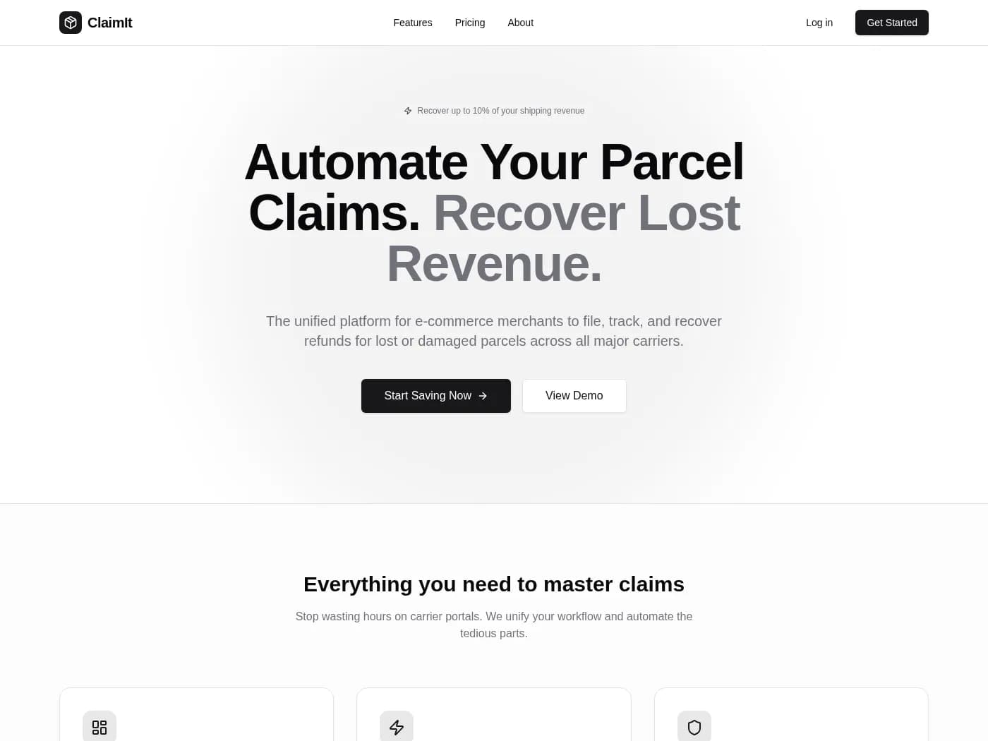 ClaimIt SaaS Platform