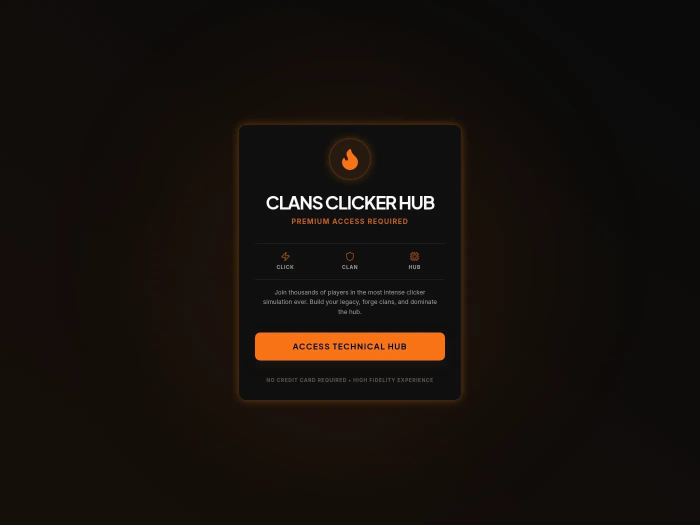 Clans Clicker Hub