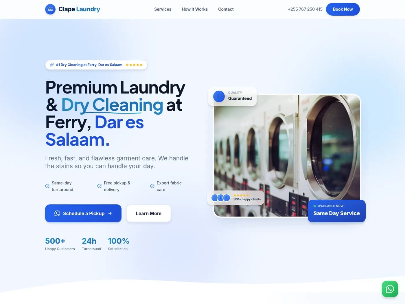 Clape Laundry Landing