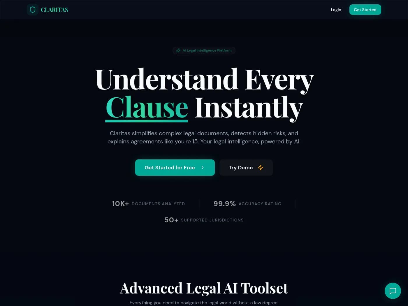 CLARITAS – AI Legal Intelligence
