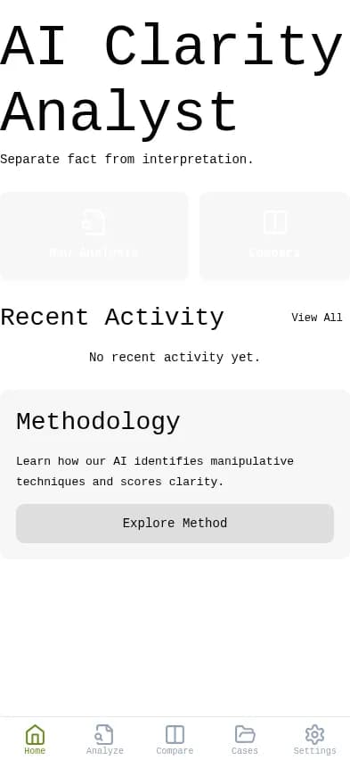 AI Clarity Analyst
