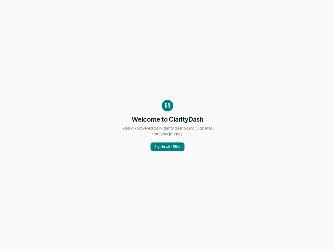 ClarityDash MVP