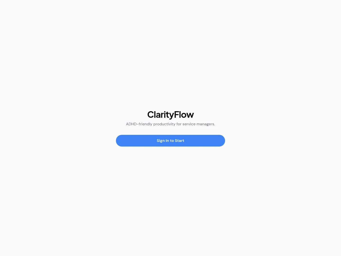 ClarityFlow Manager