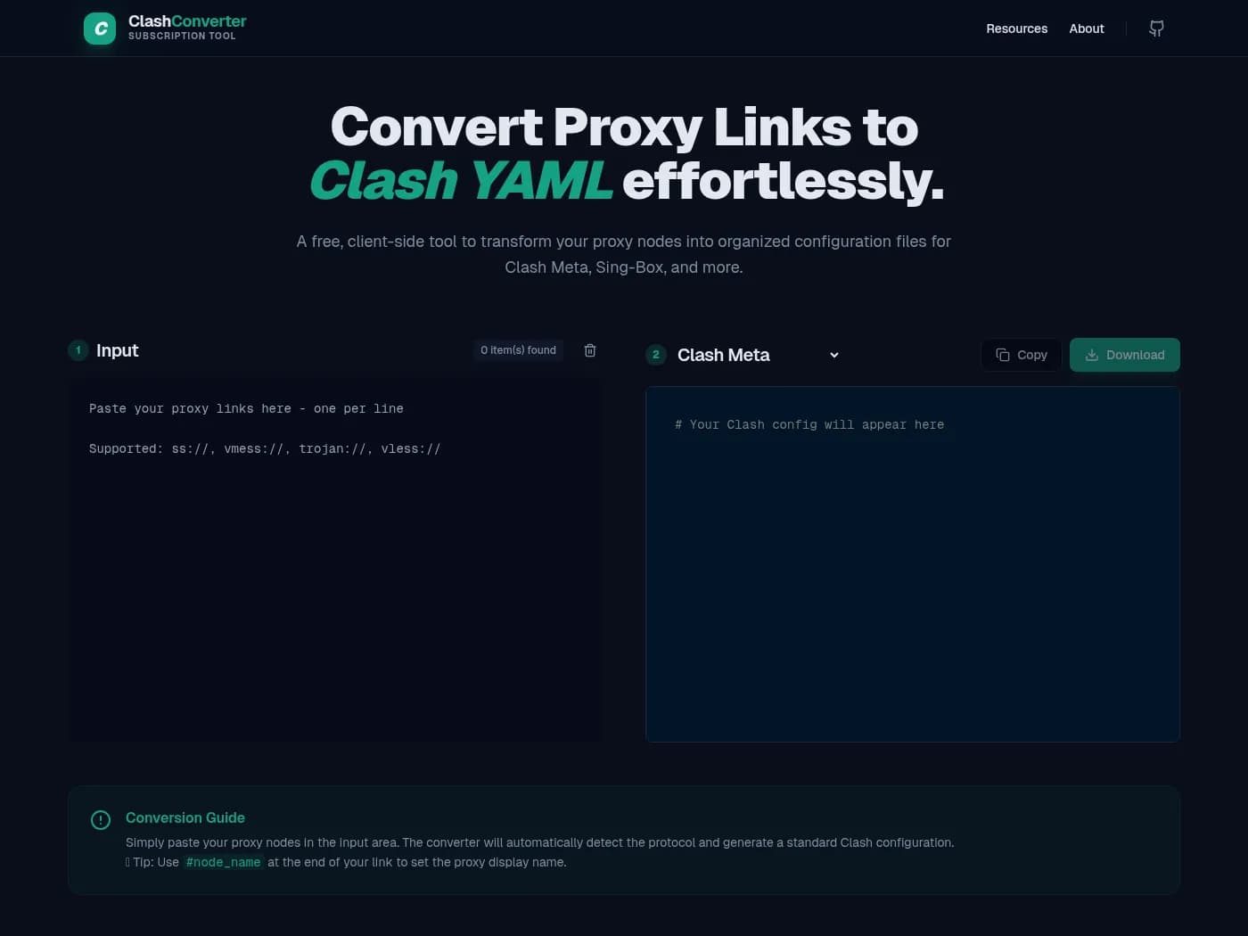 Clash Converter Clone