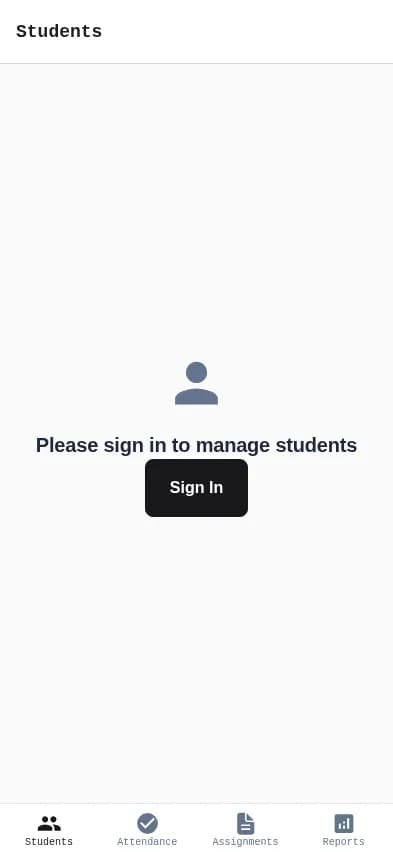 Class Attendance Tracker