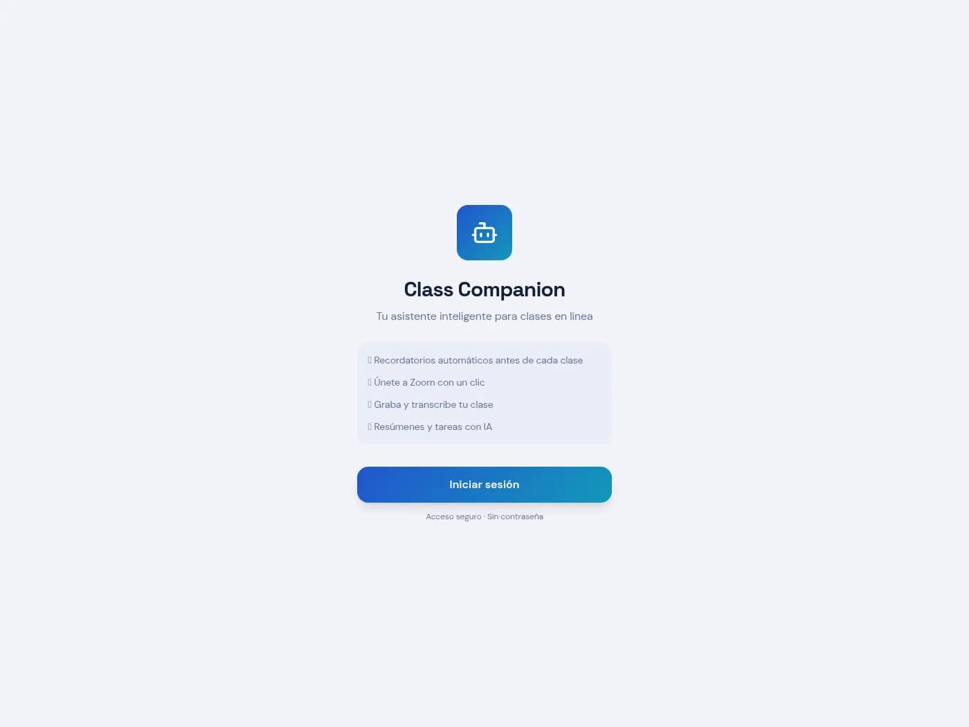 Class Companion Bot