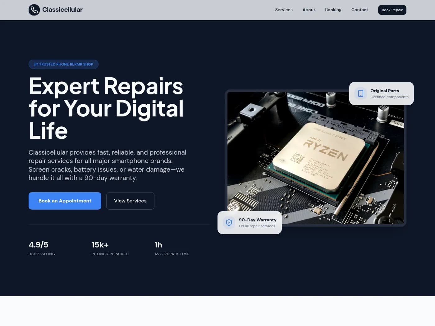 Classicellular Repairs Site