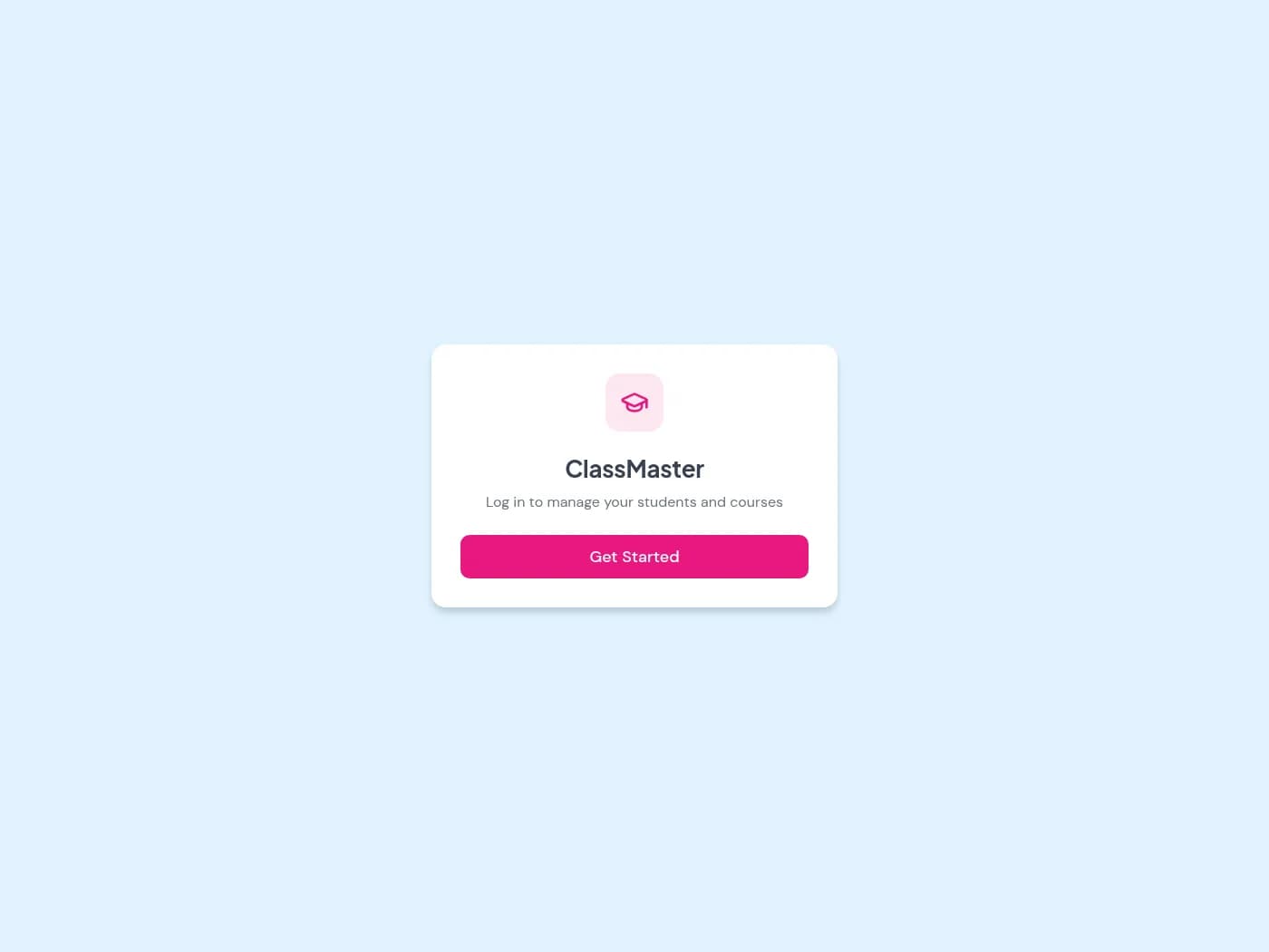 ClassMaster App