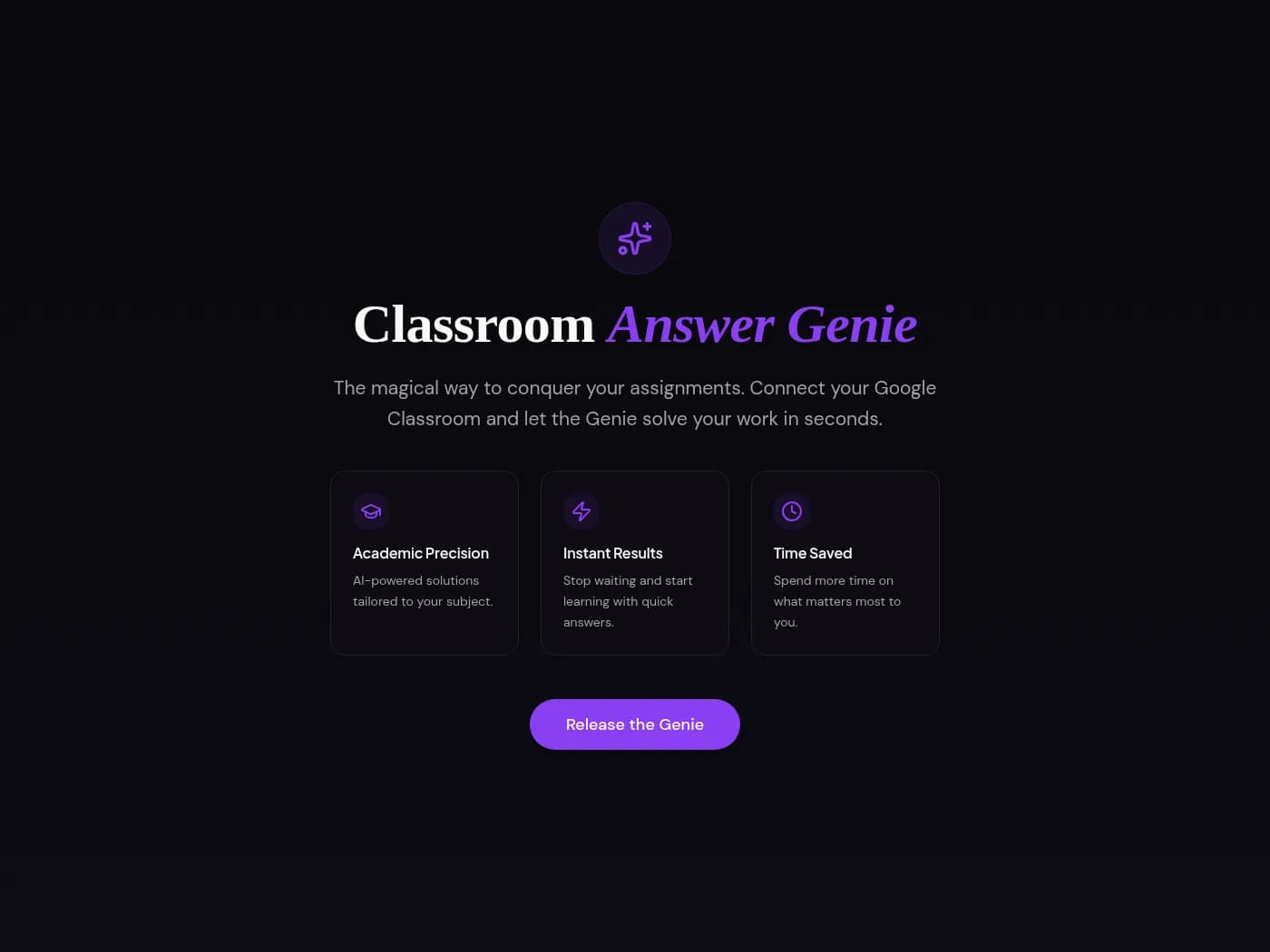 Classroom Answer Genie