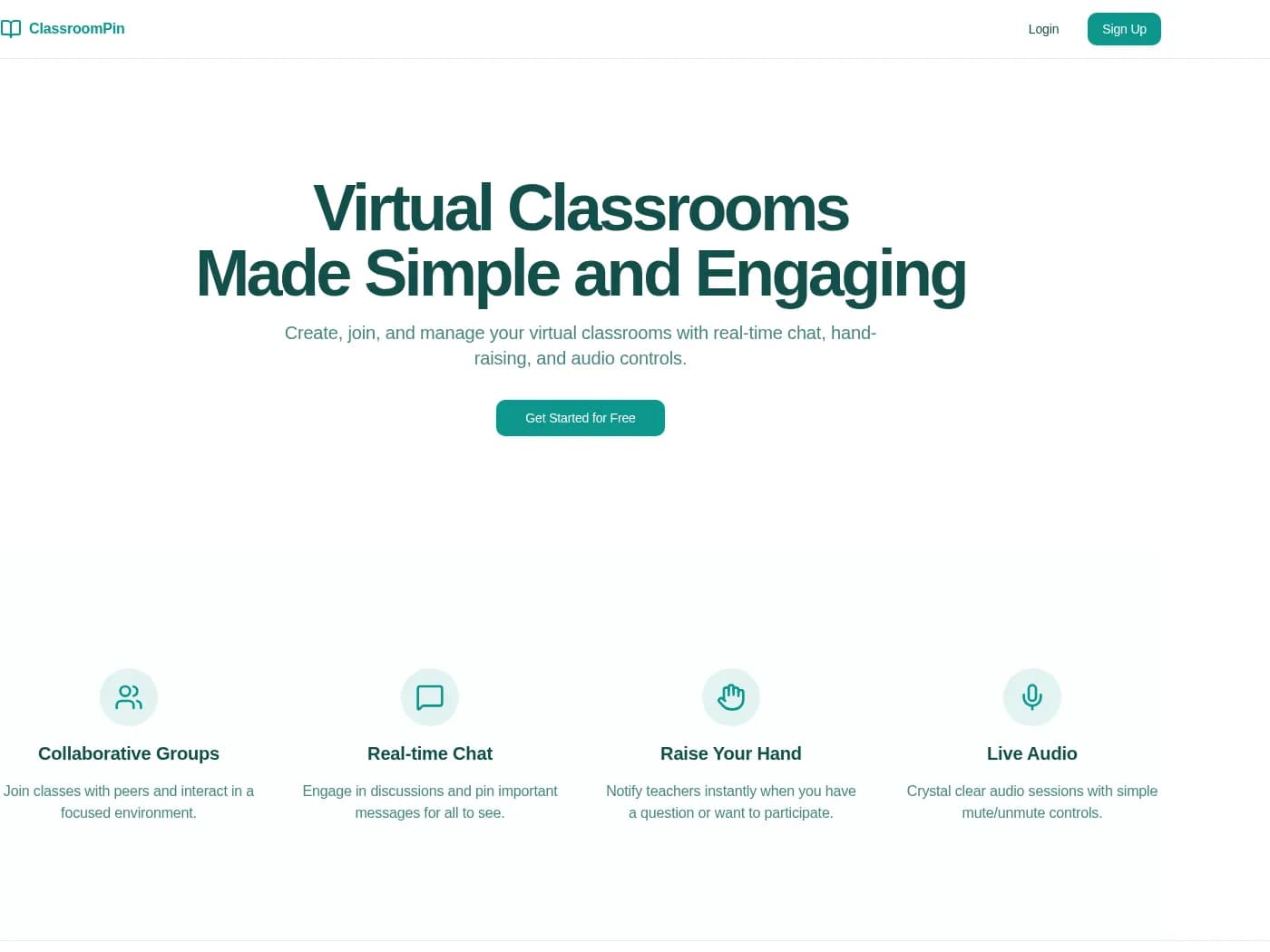 ClassroomPin Virtual Classroom