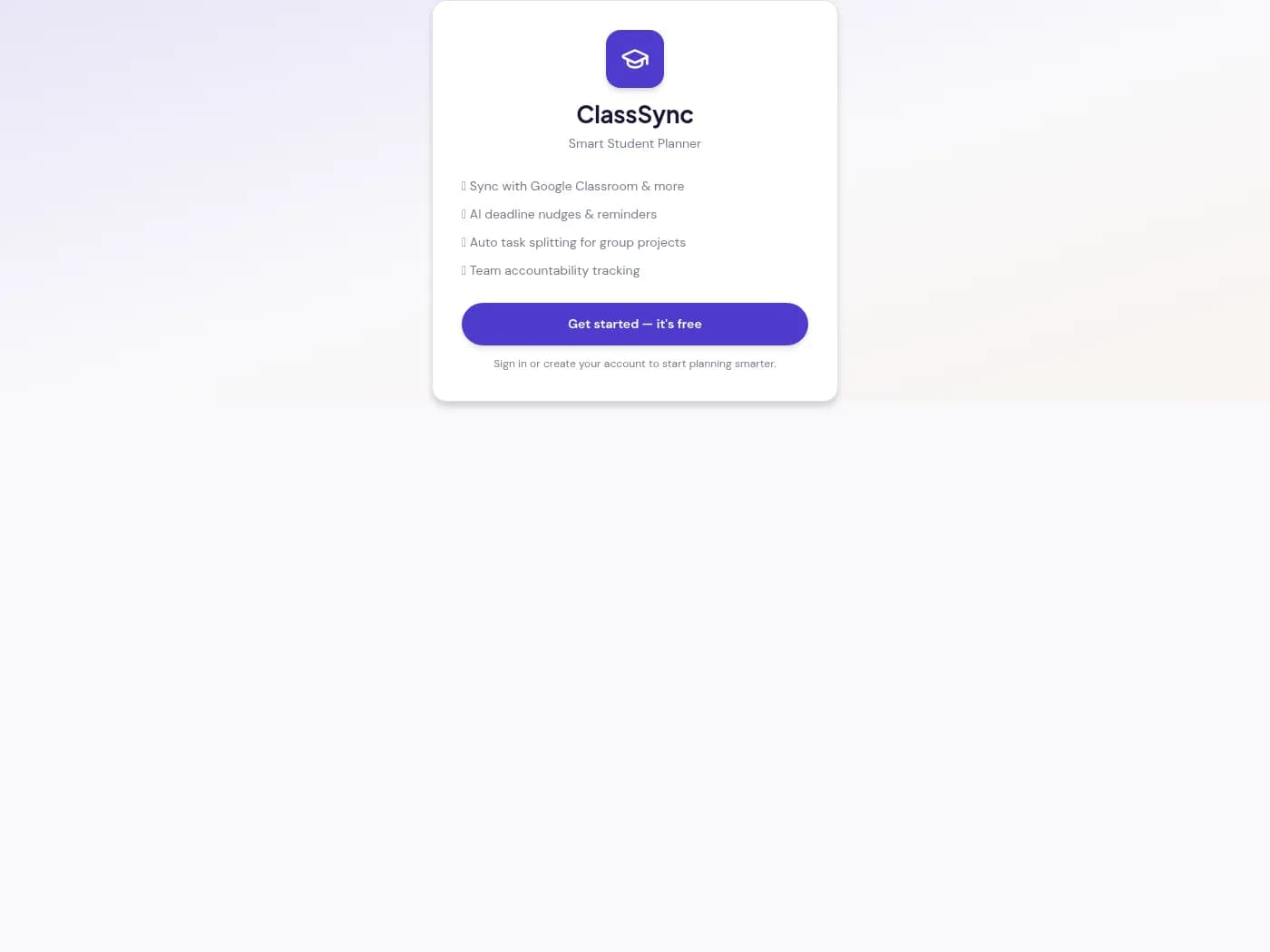 ClassSync Organizer