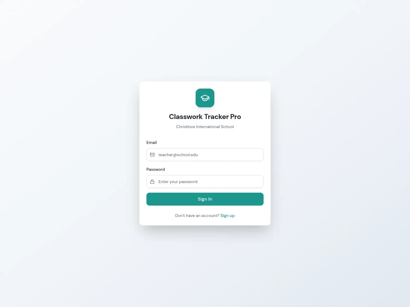 Classwork Tracker Pro