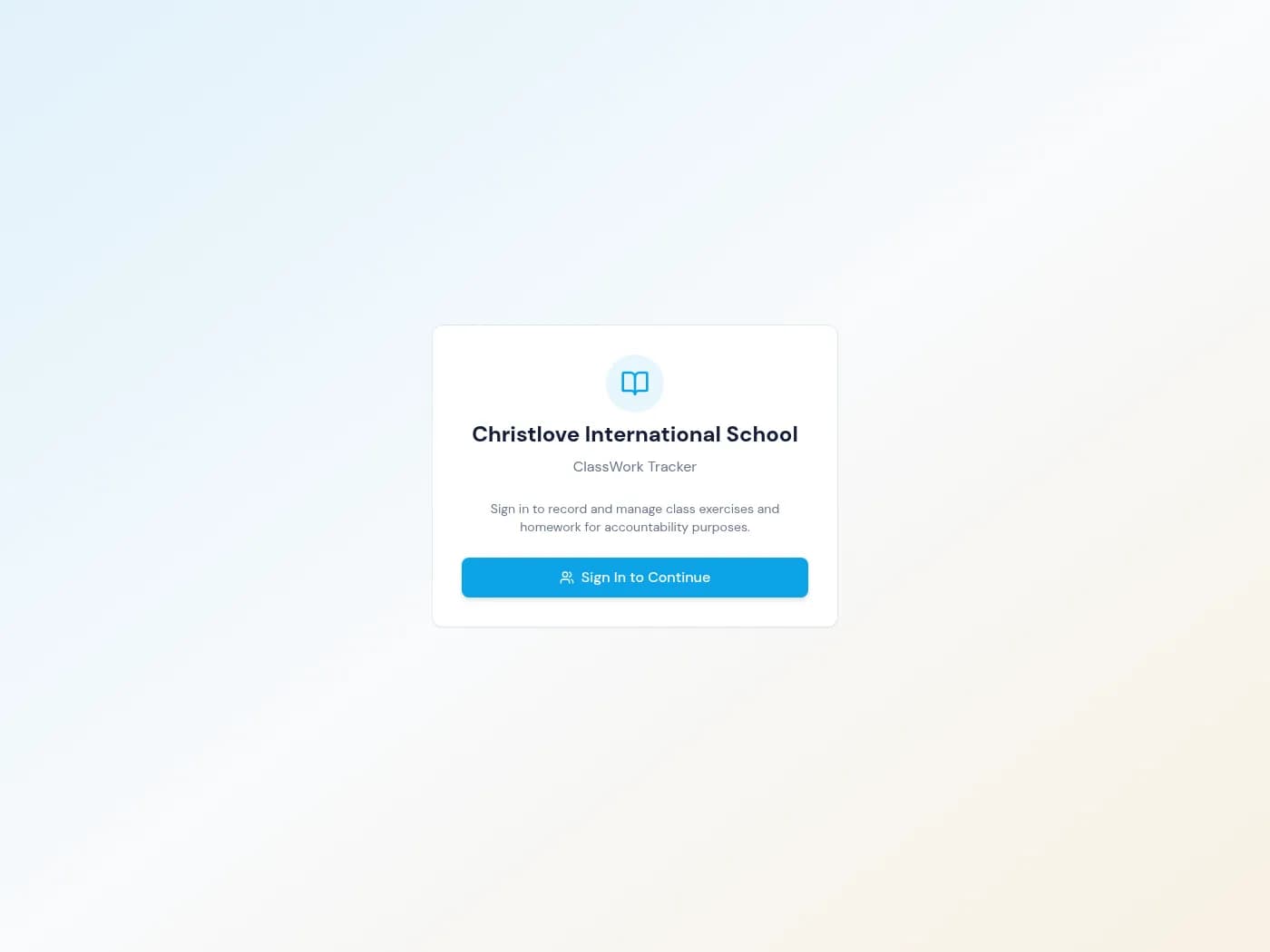 ClassWork Tracker
