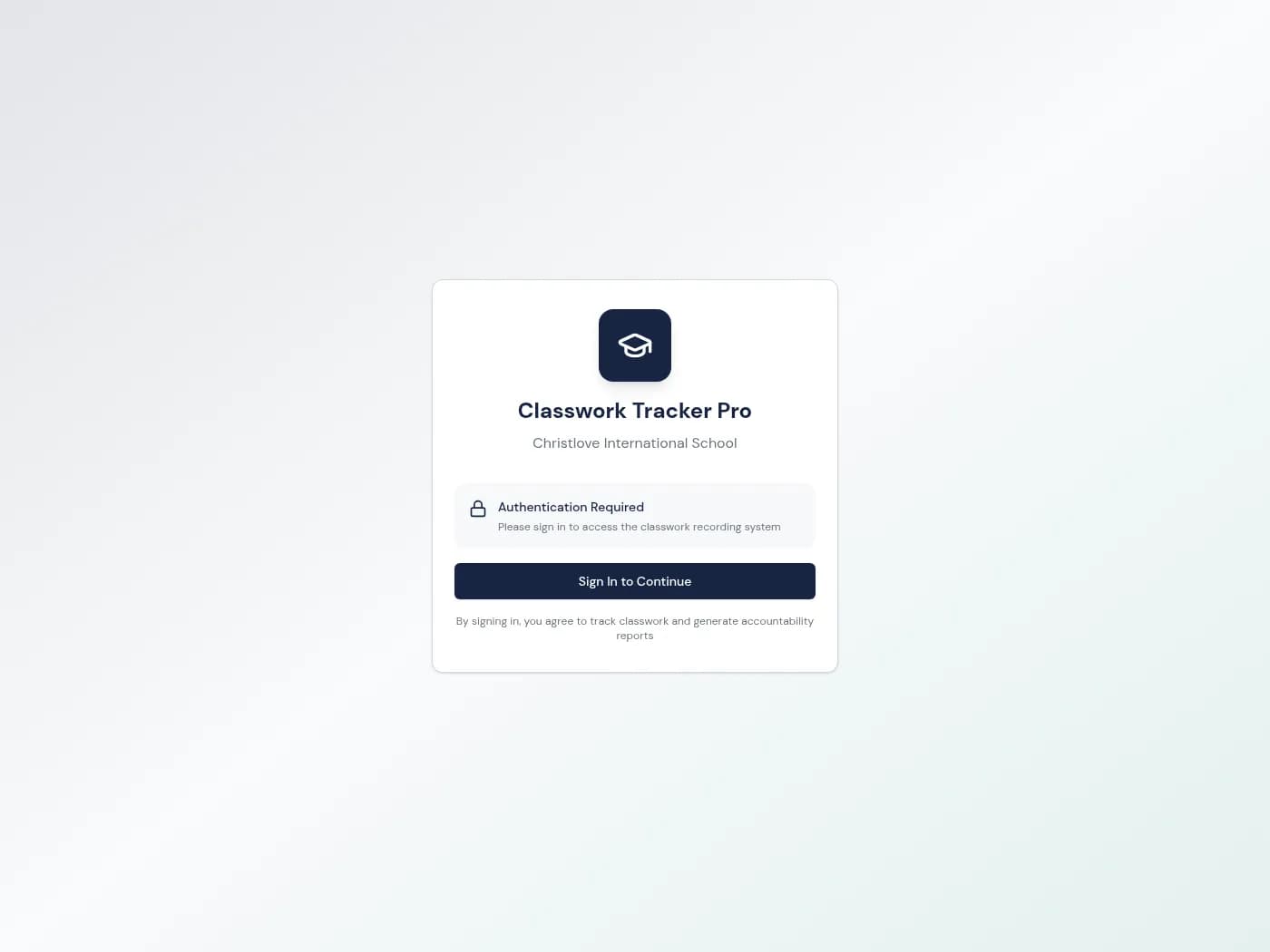 Classwork Tracker Pro