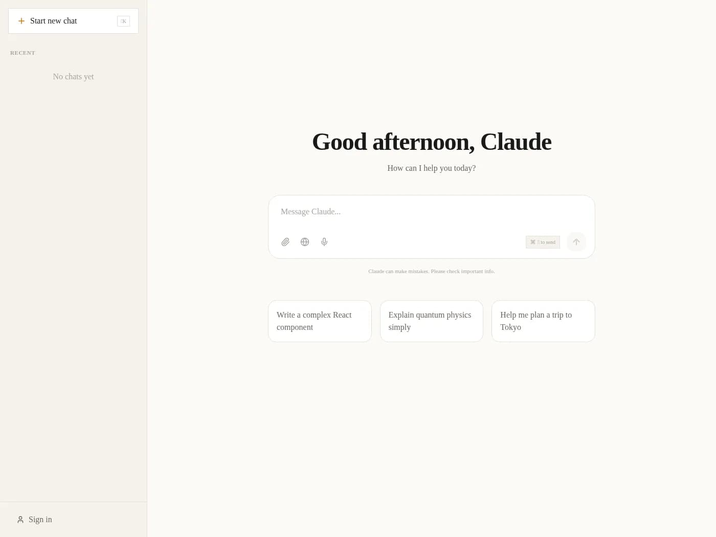 Claude AI Clone