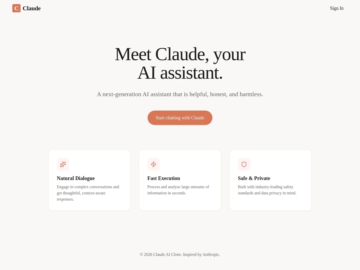 Claude AI Clone