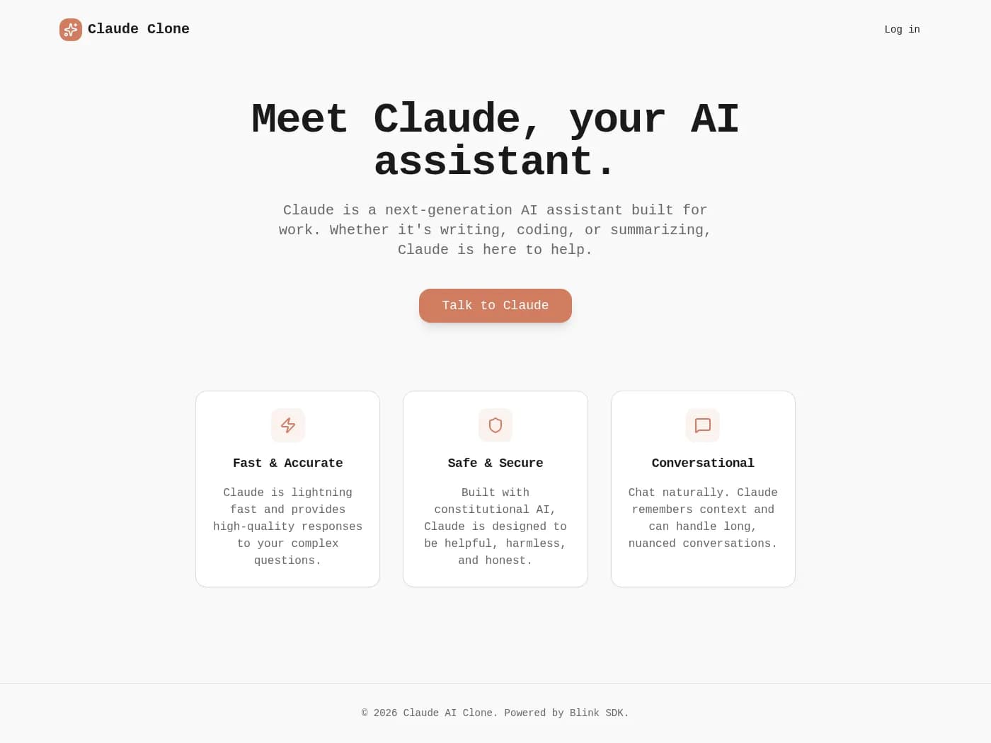 Claude AI Clone