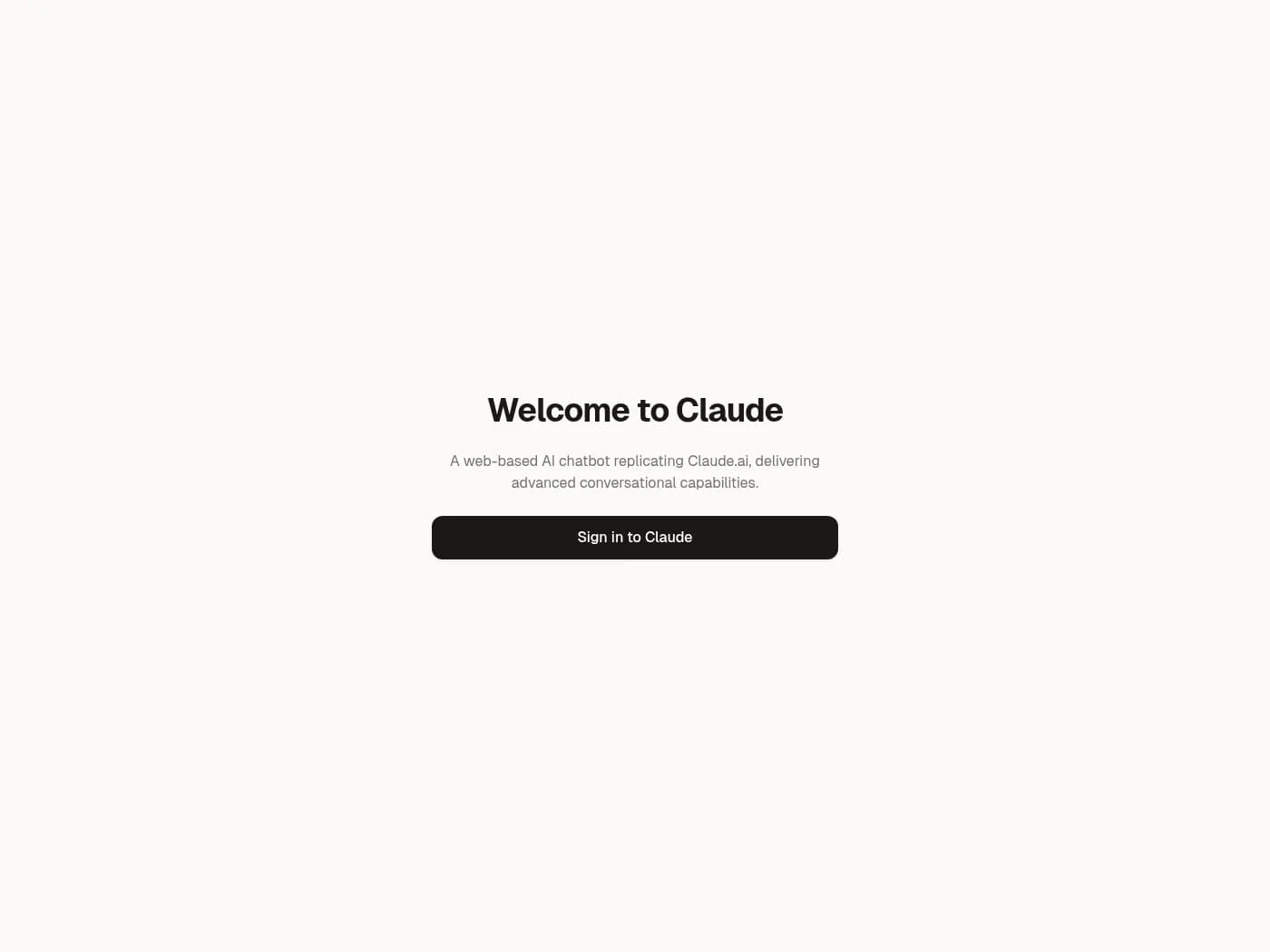Claude AI Clone
