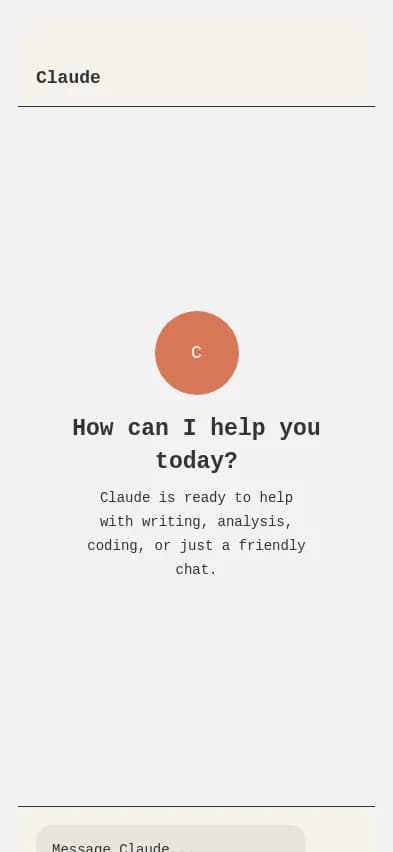 Claude AI Chat Mobile