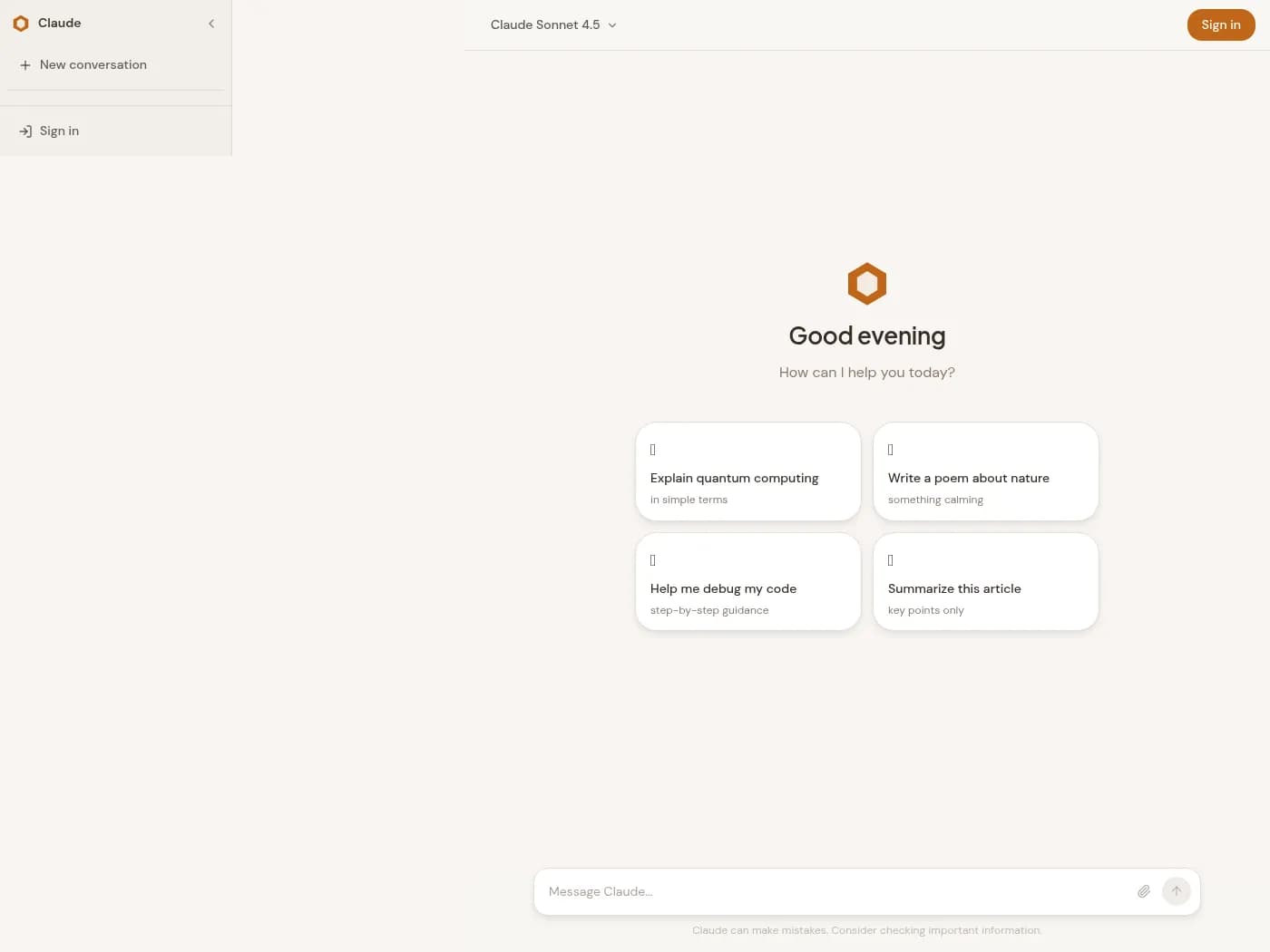Claude Chatbot Clone