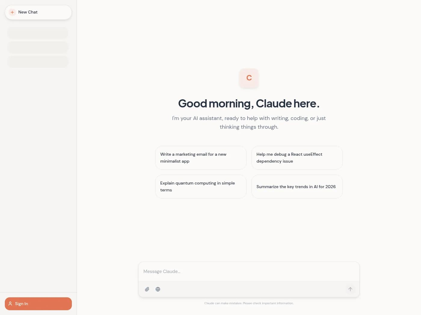 Claude Chatbot Clone