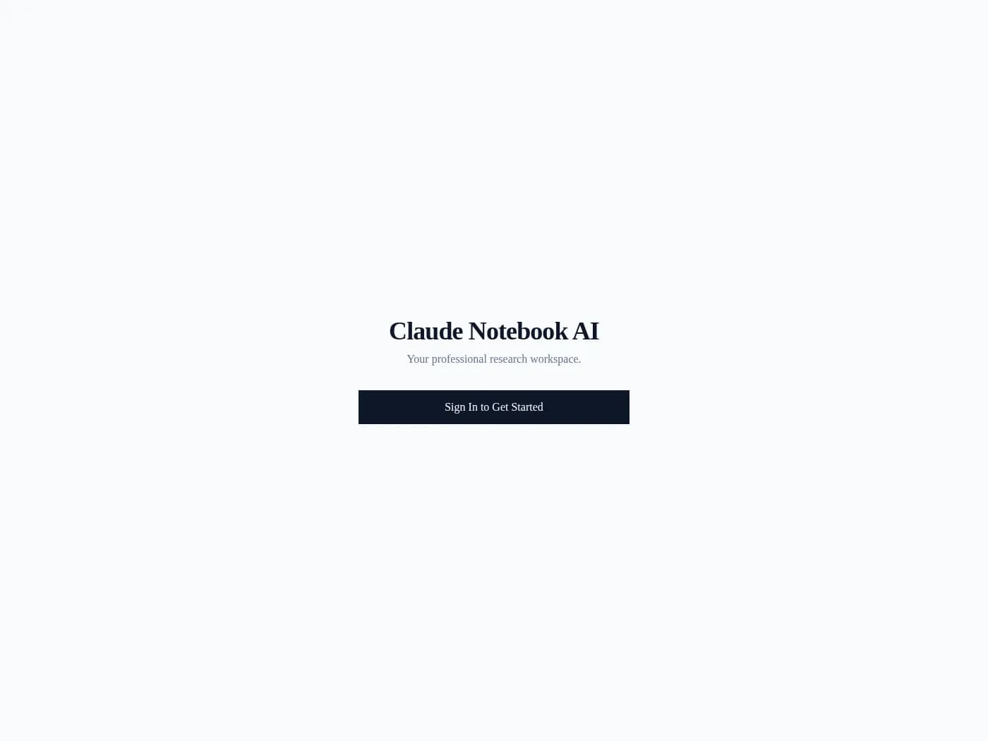 Claude Notebook AI