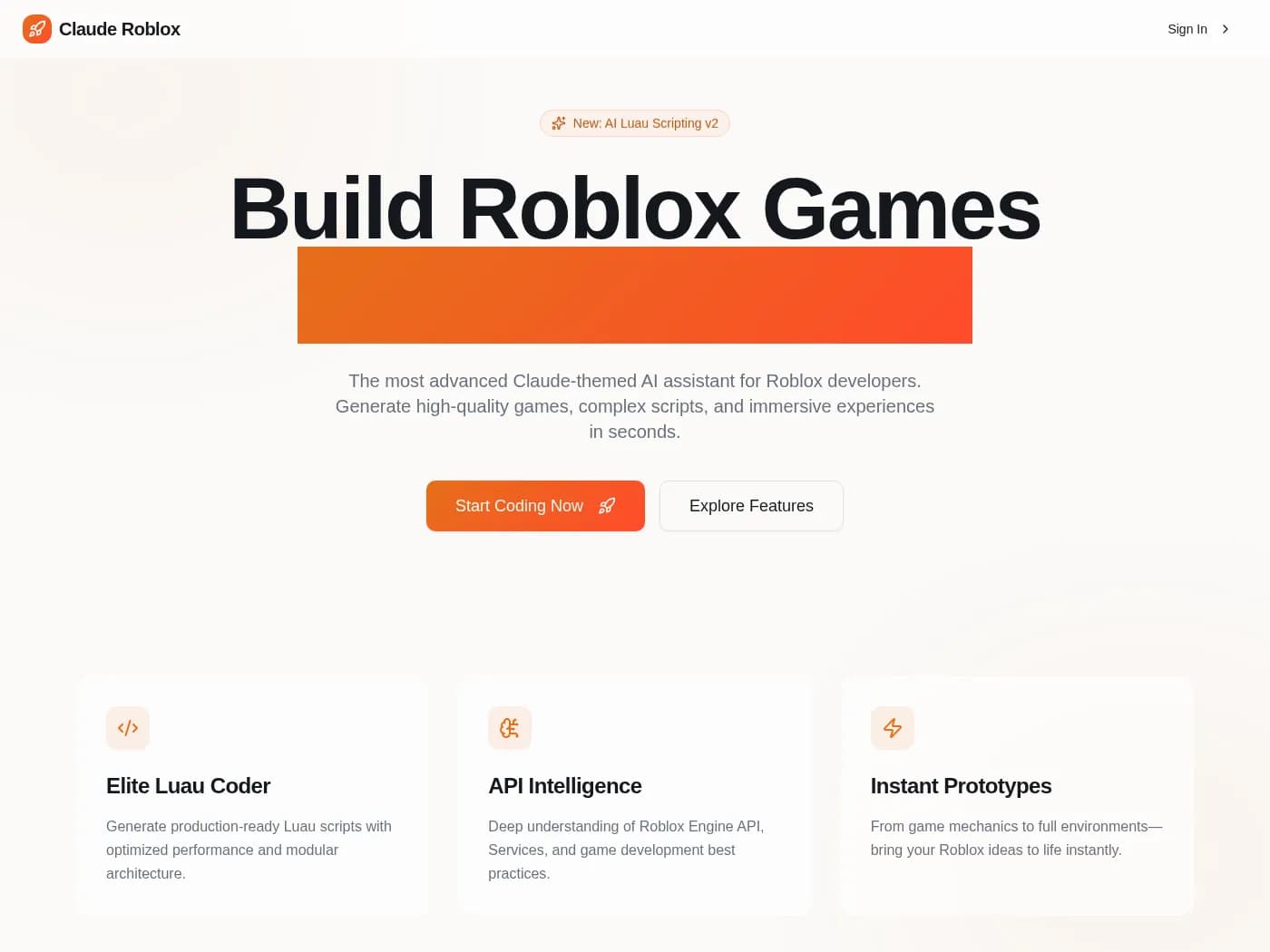 Claude Roblox Coder