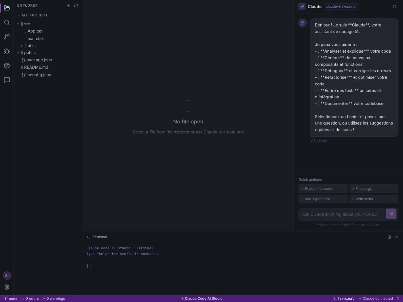 Claude Code AI Studio