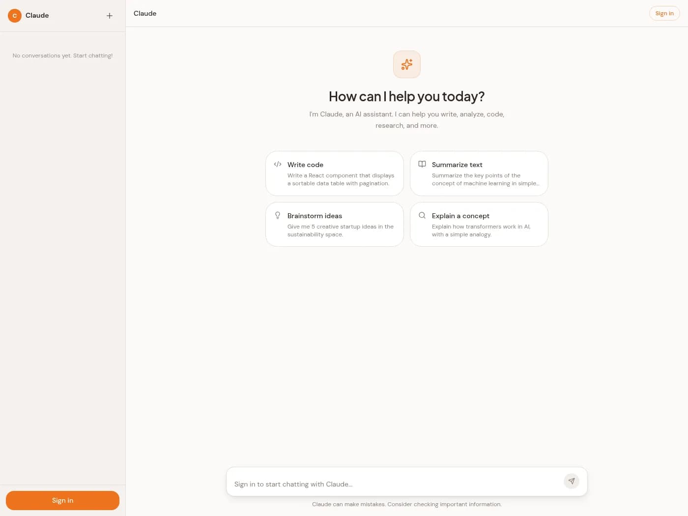 Claude Web Assistant