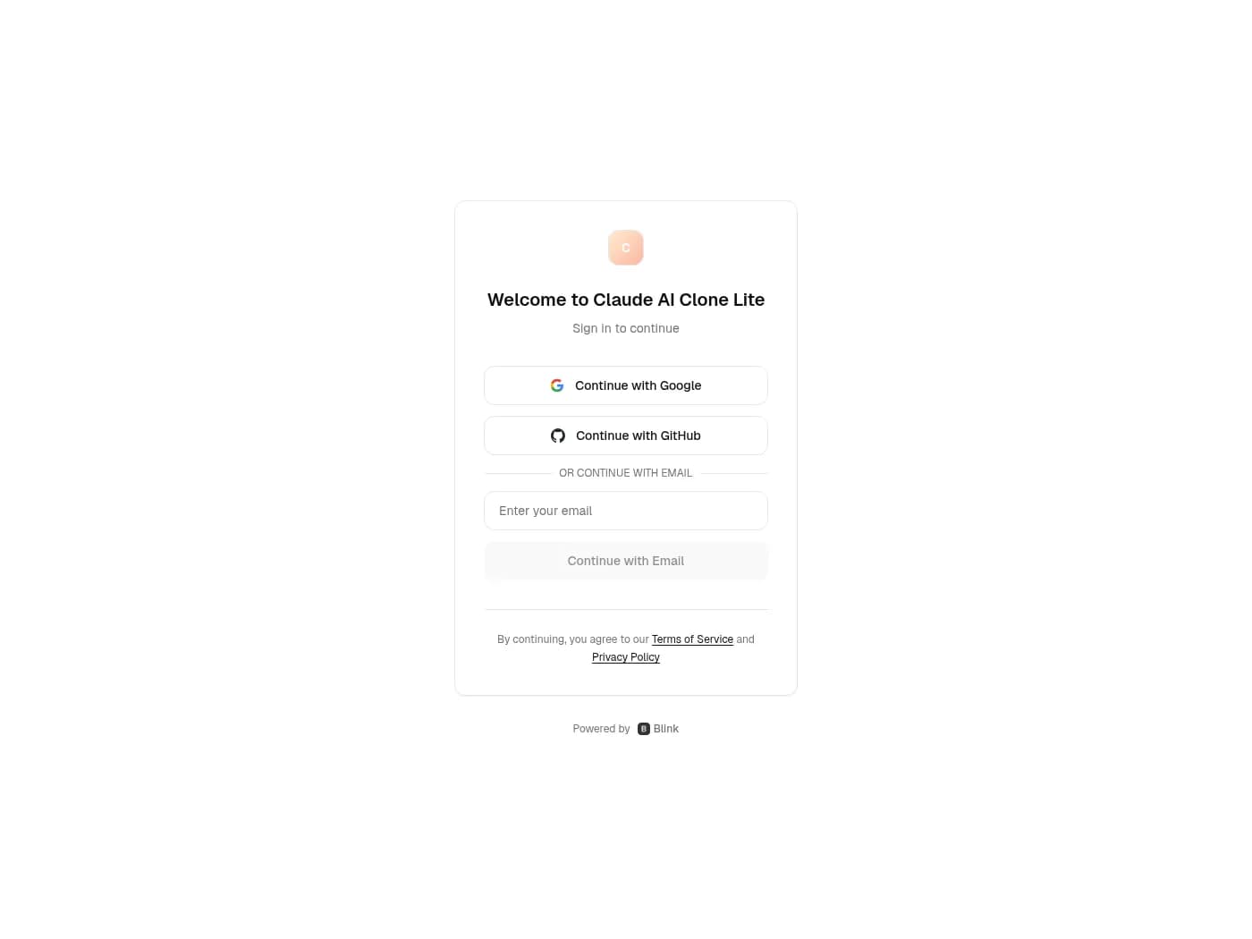 Claude AI Clone Lite
