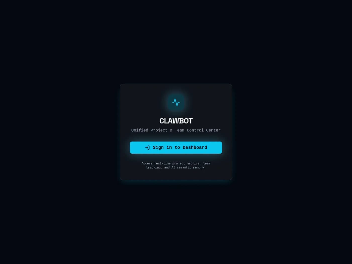 Clawbot Control Center