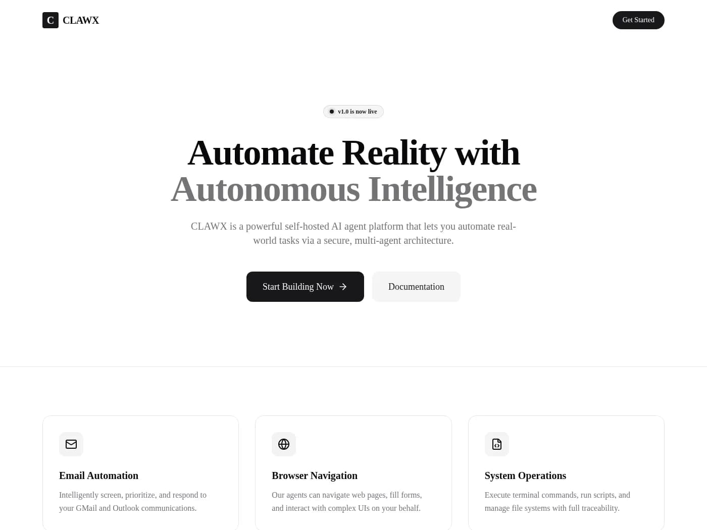 CLAWX Autonomous AI System