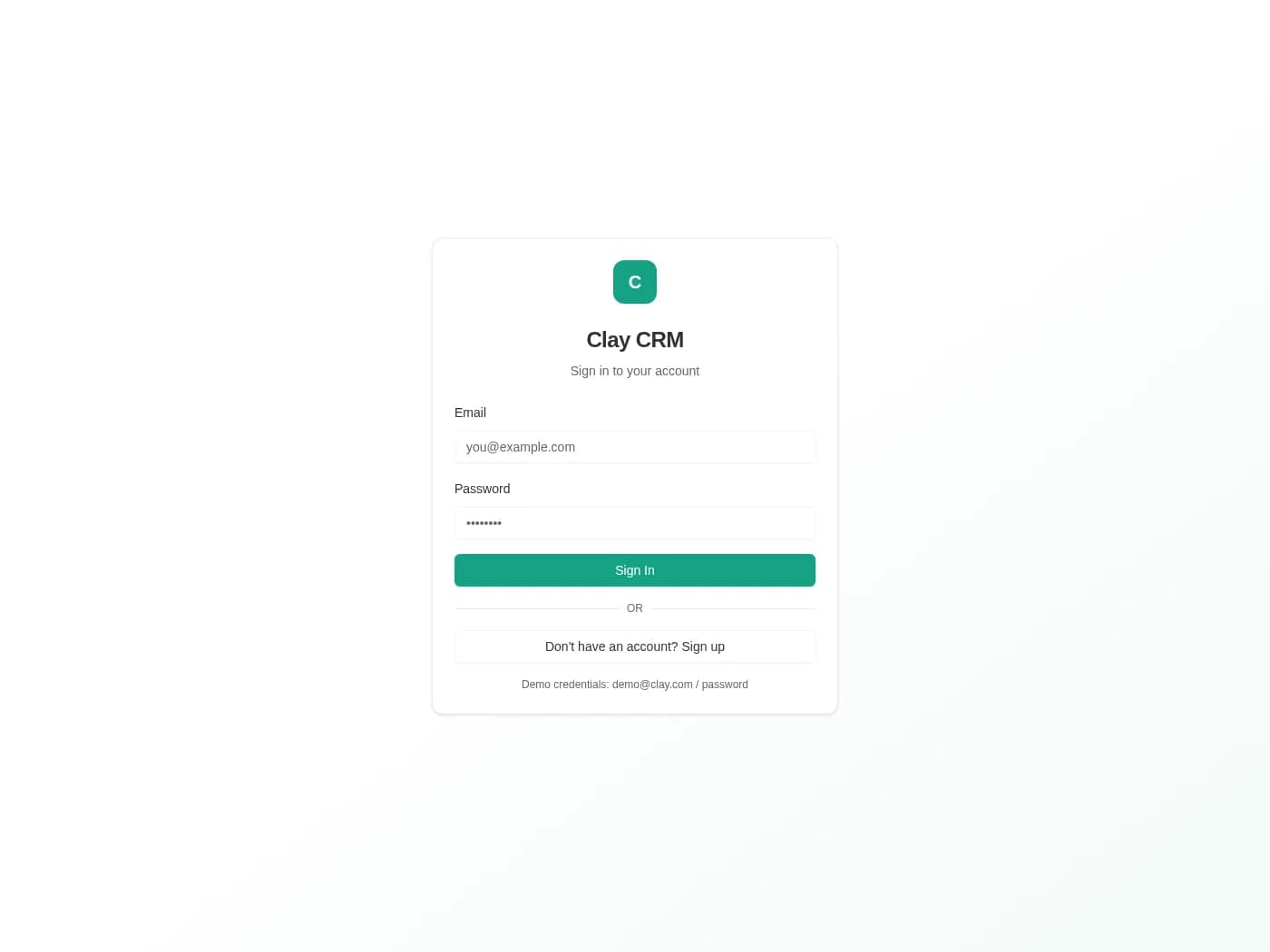 Clay.com CRM Clone