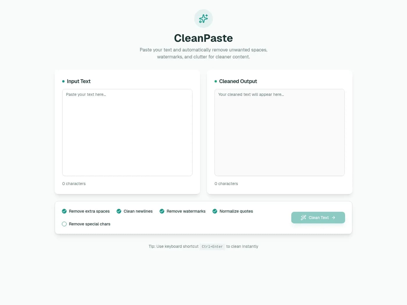 CleanPaste Chat Tool