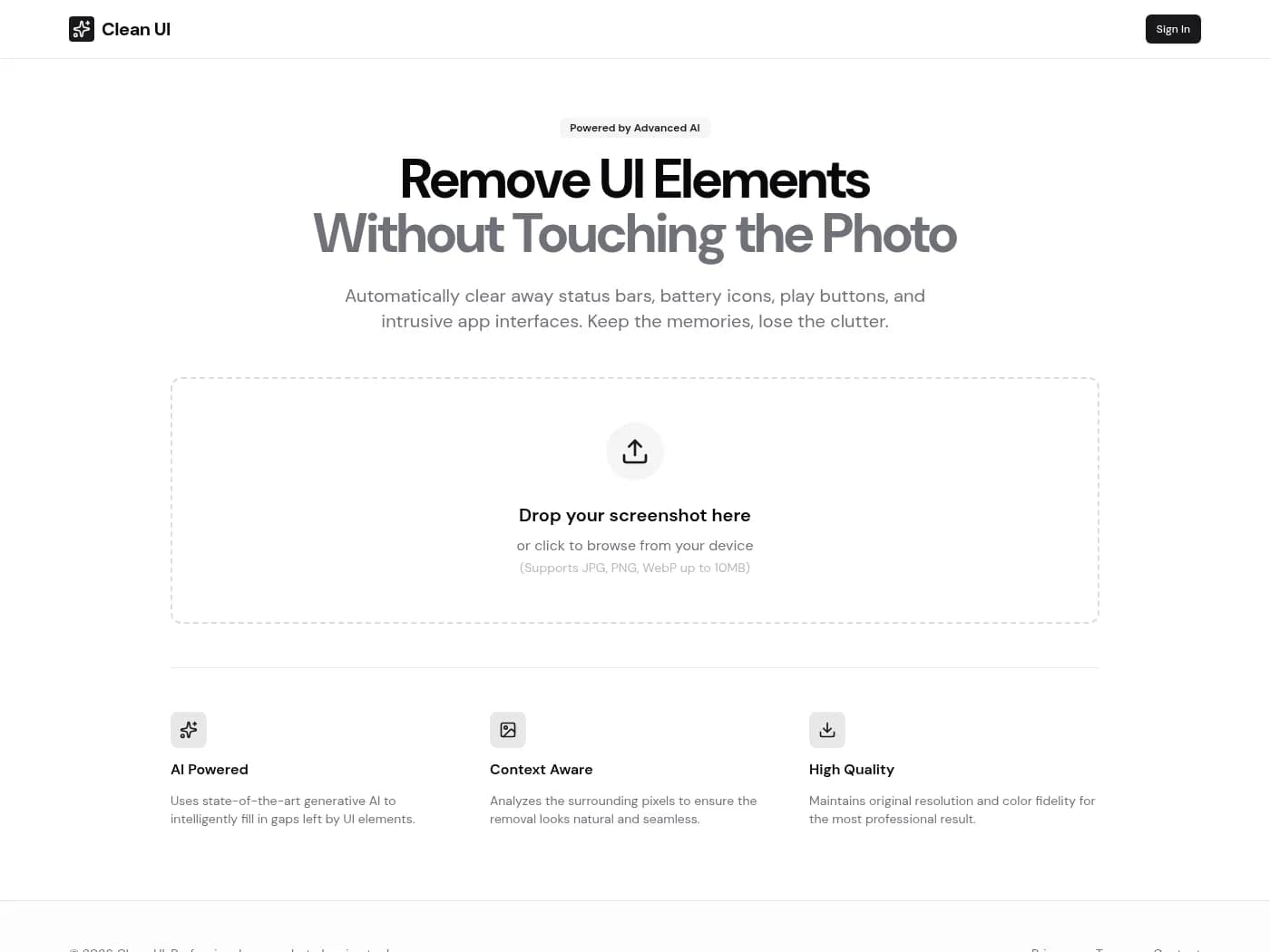 Clean UI Remover