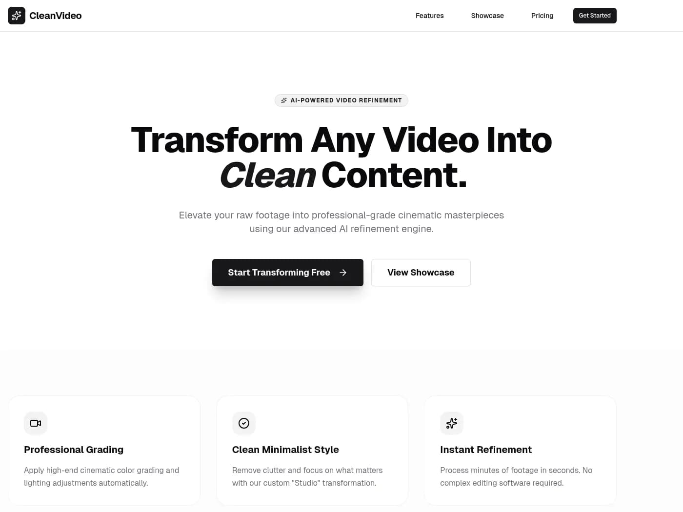 Clean Video Transformer