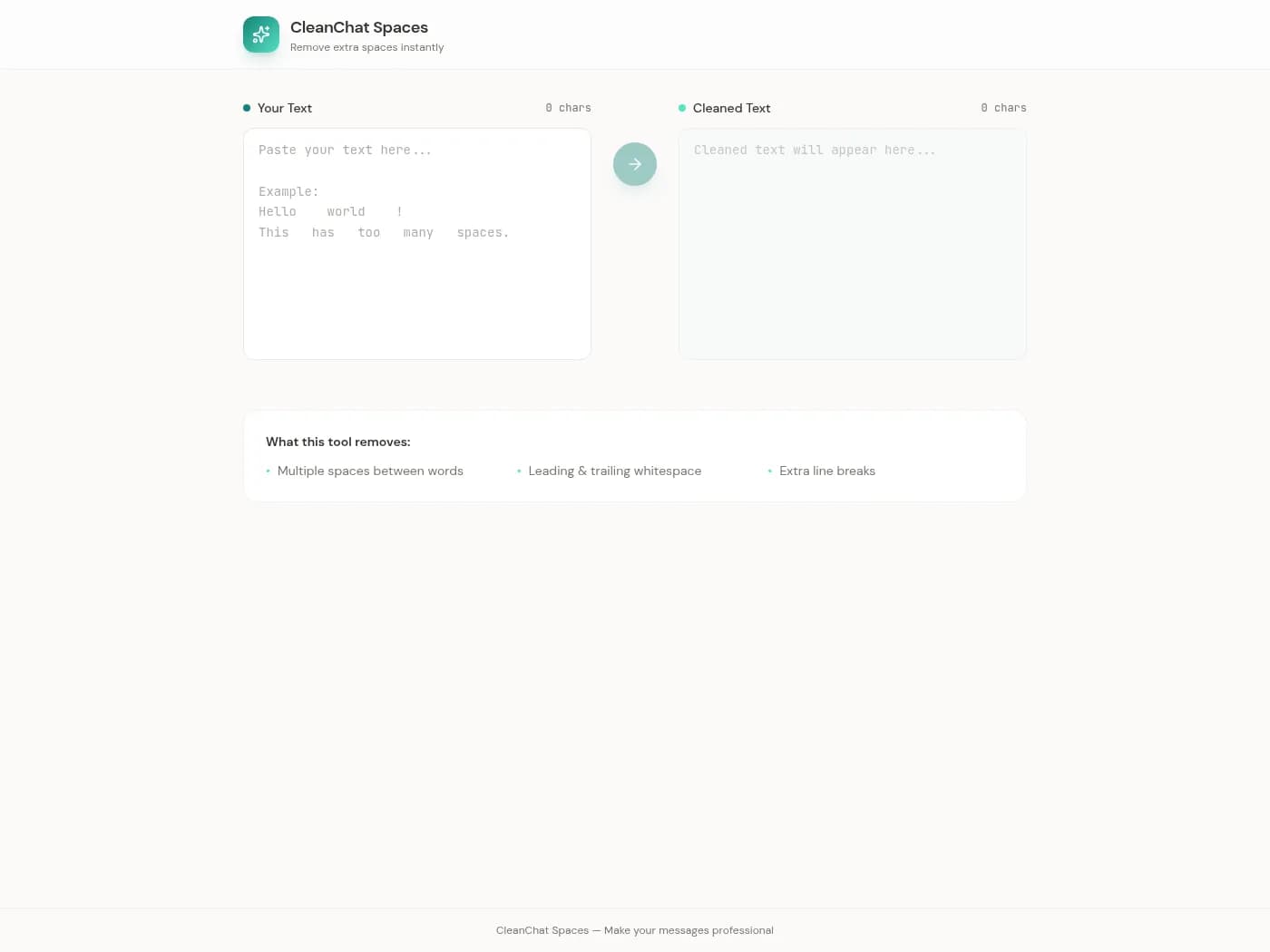 CleanChat Spaces