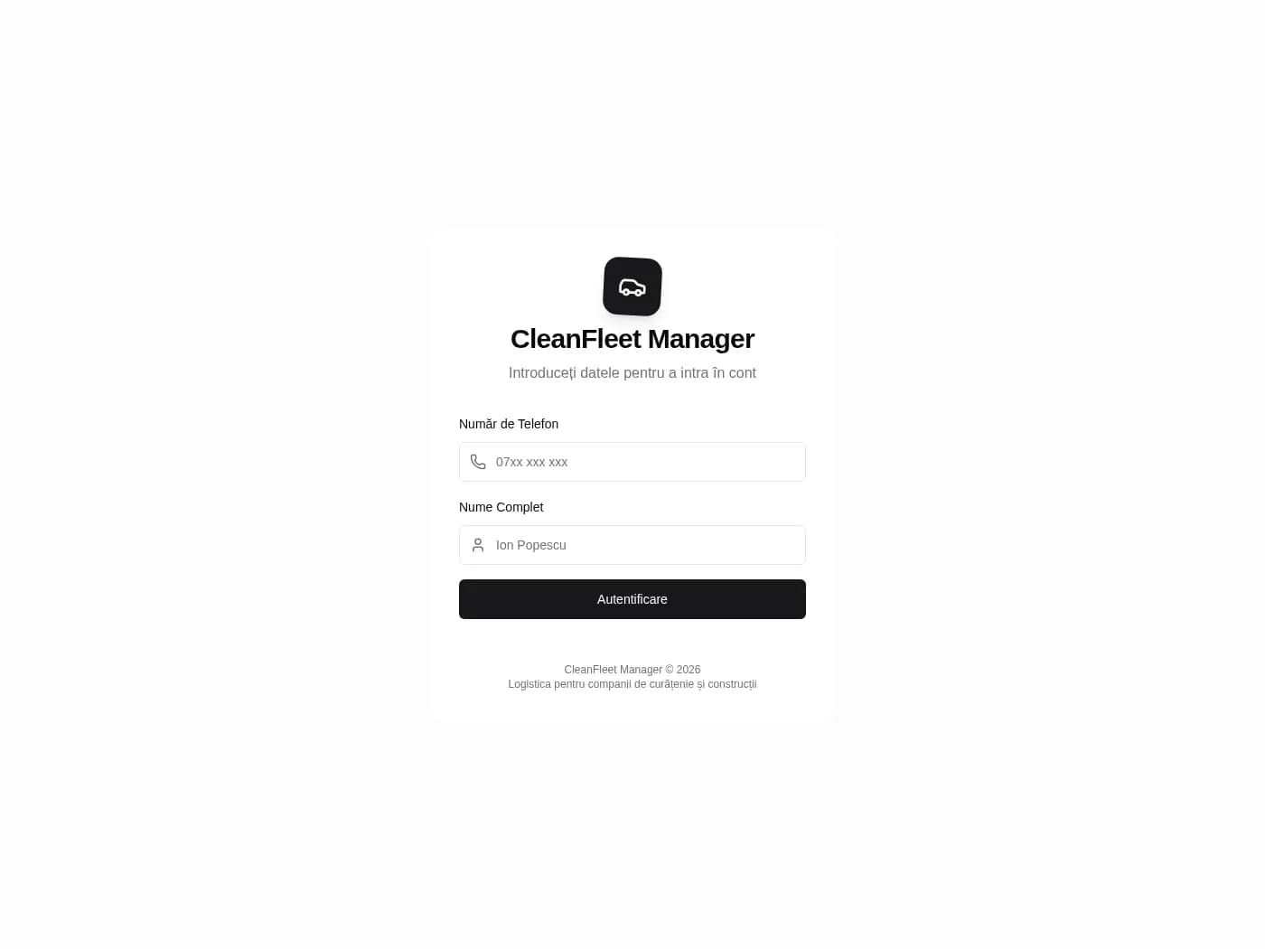 CleanFleet Manager