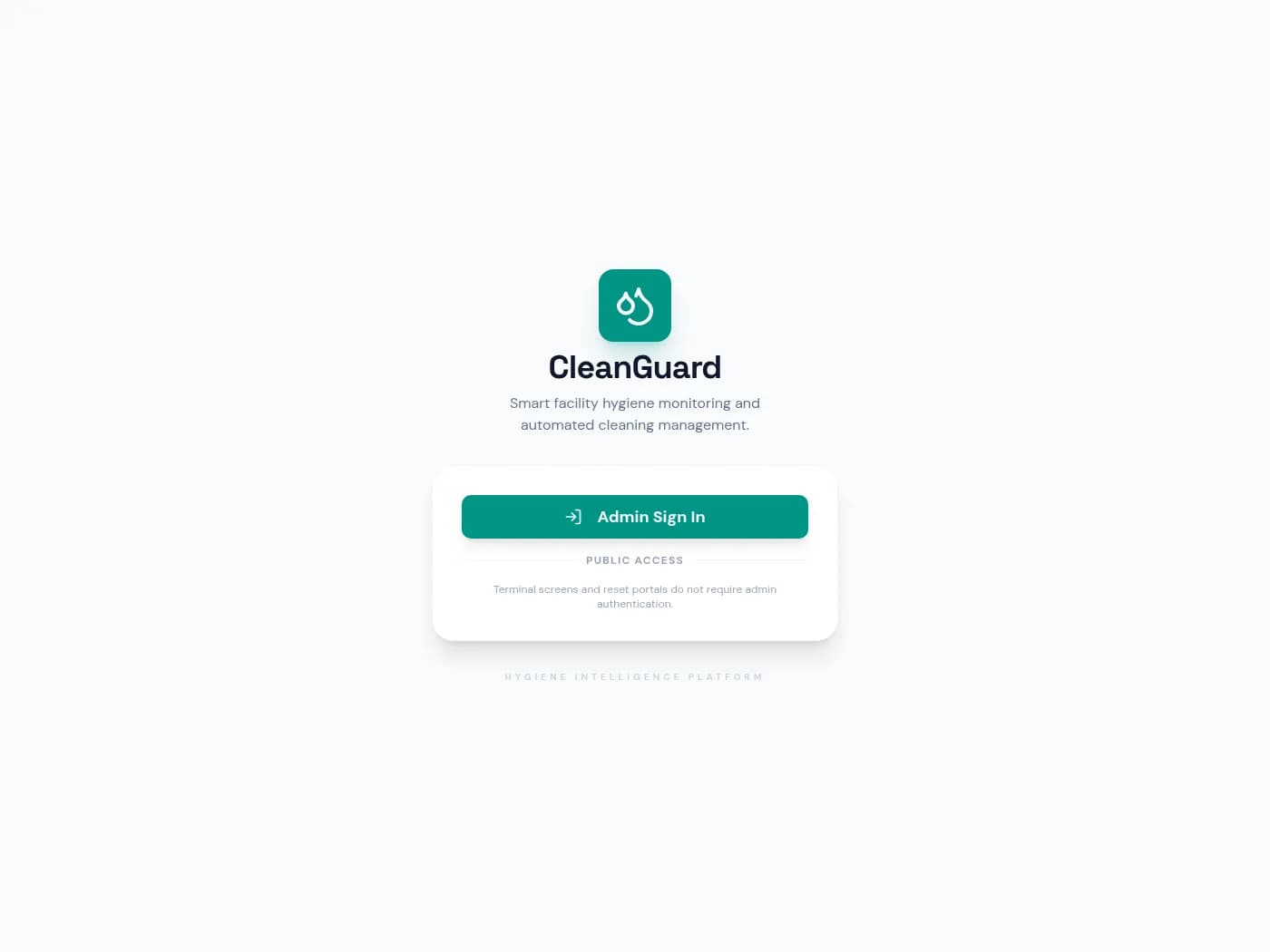 CleanGuard Dashboard