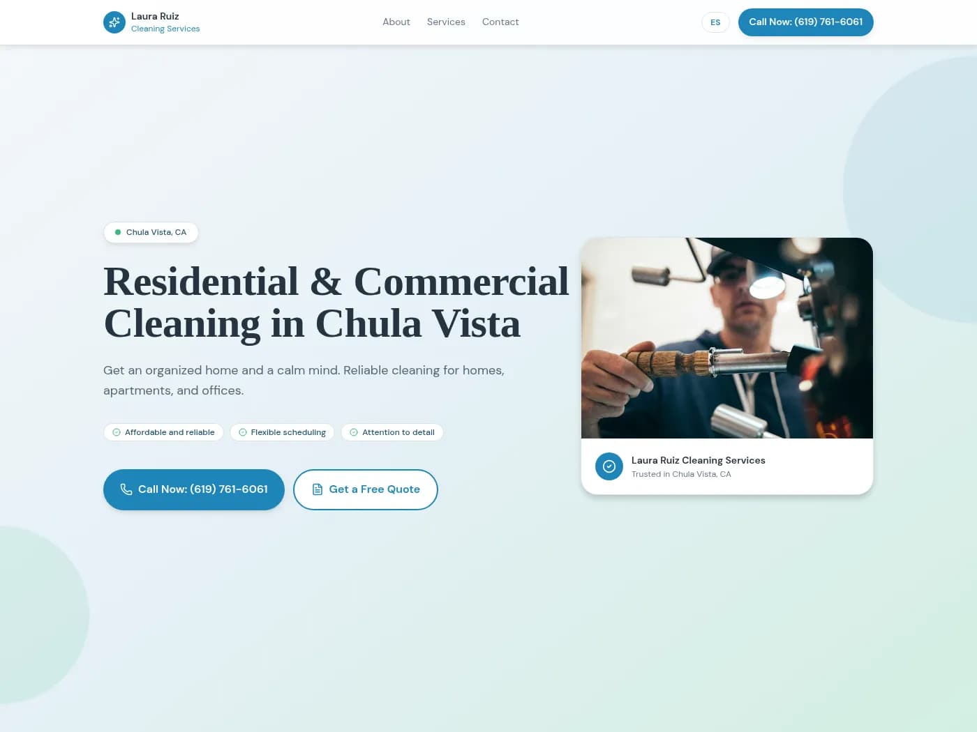 Laura Ruiz Cleaning Site