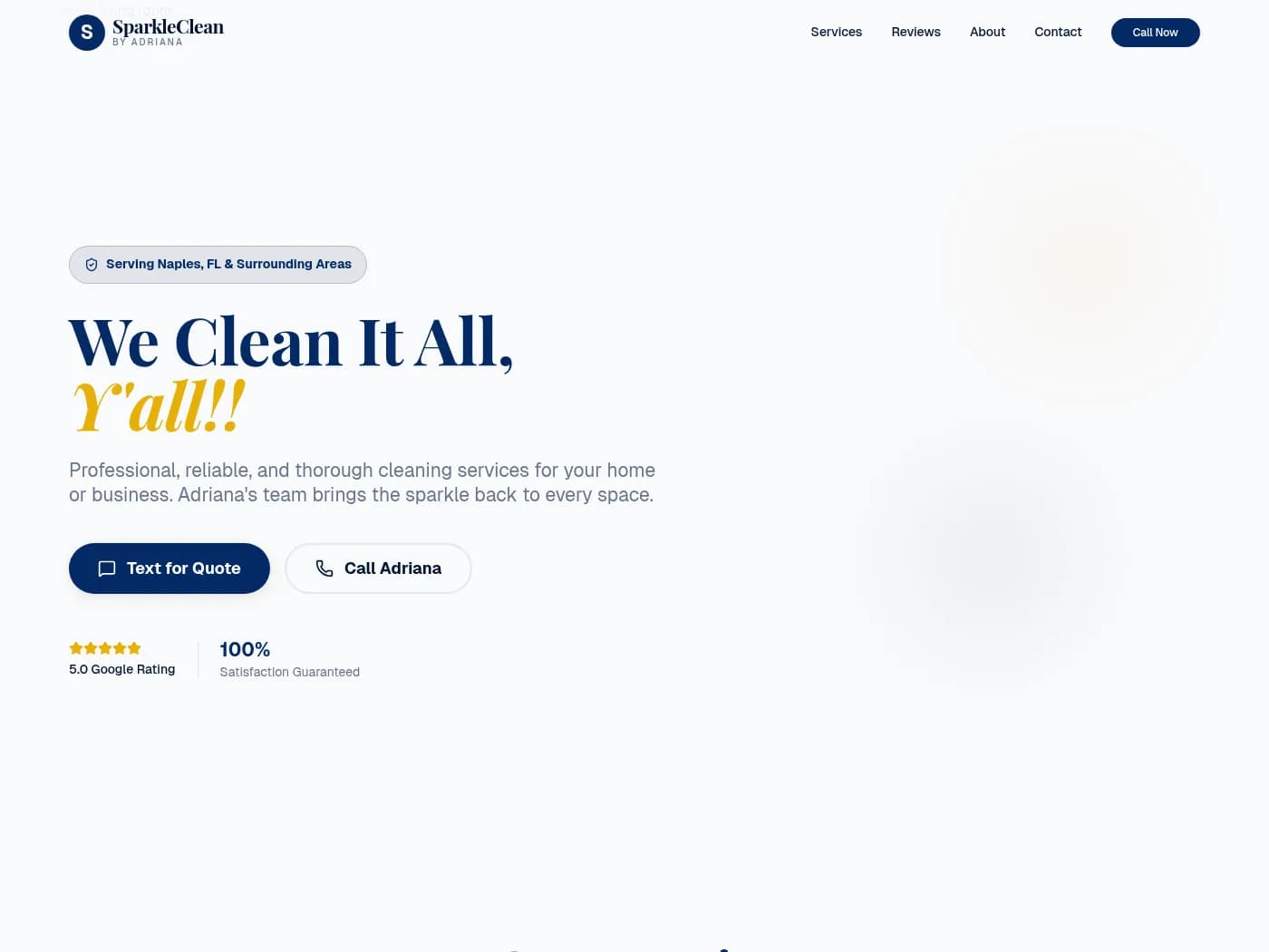 SparkleClean Service Site