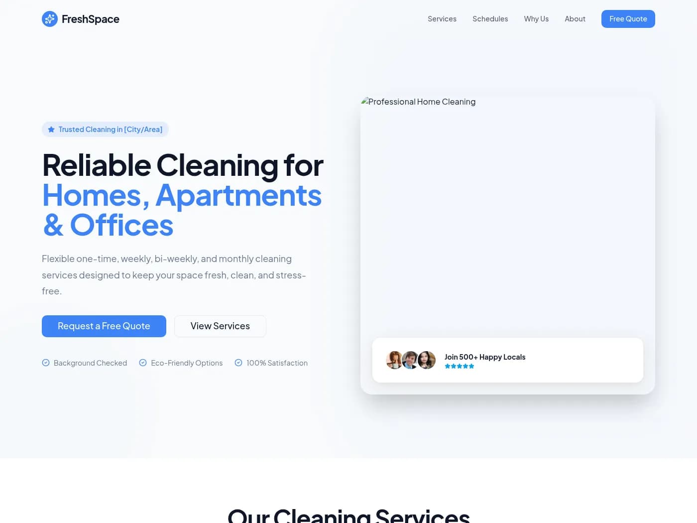 FreshSpace Cleaning Site