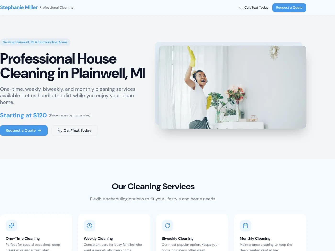 Stephanie Miller Cleaning Site