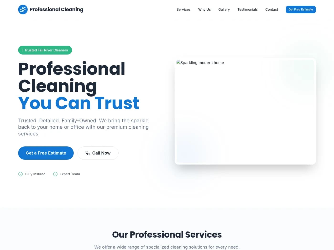 VibeClean Website Builder