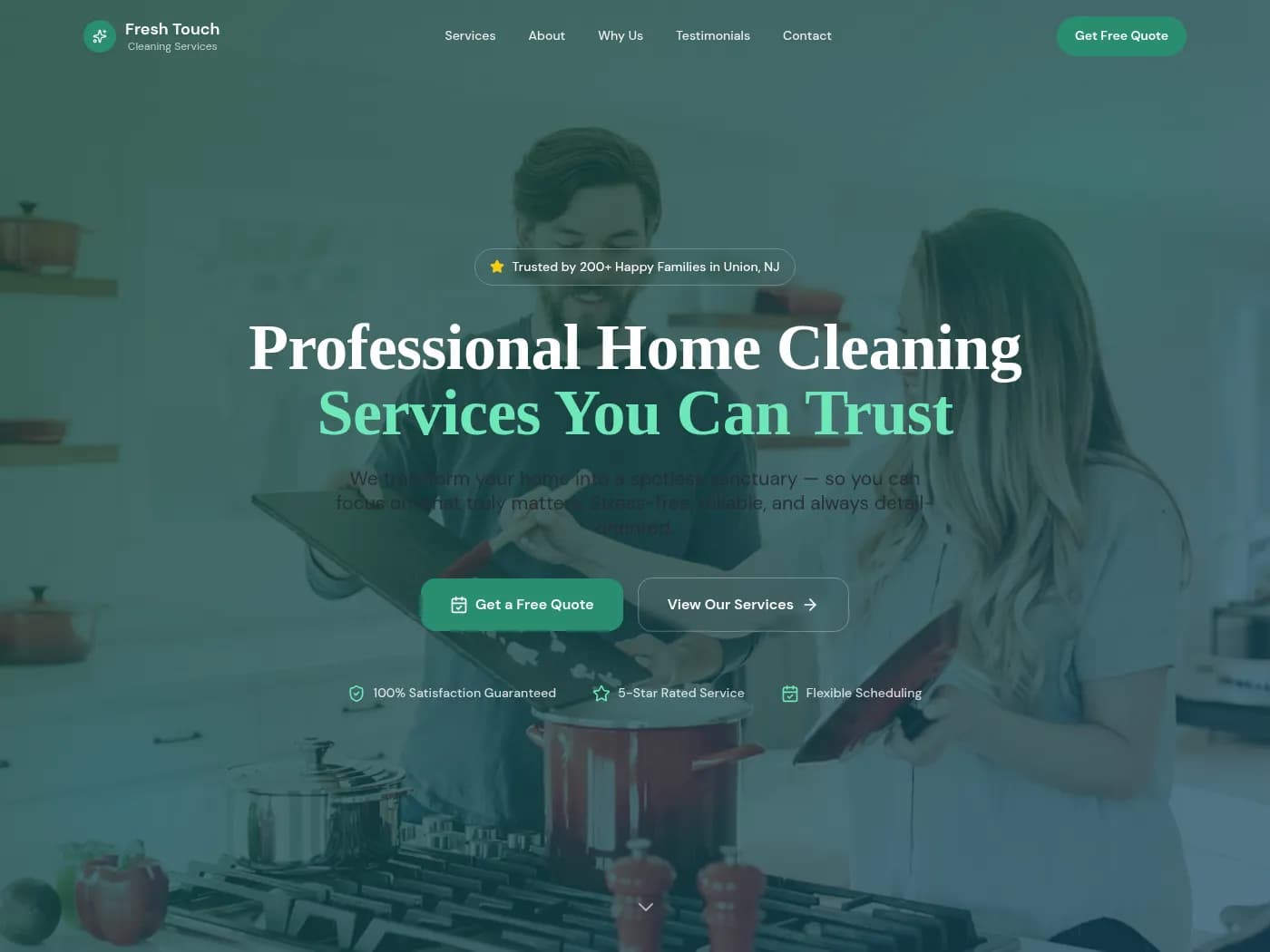 Fresh Touch Cleaning Website