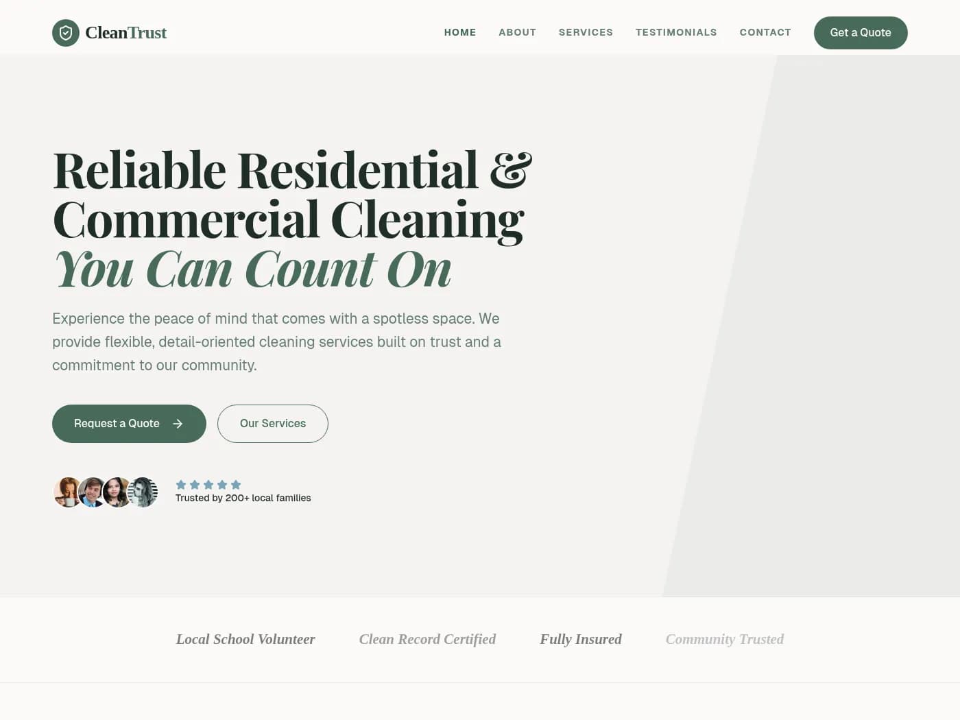 CleanTrust Services Site