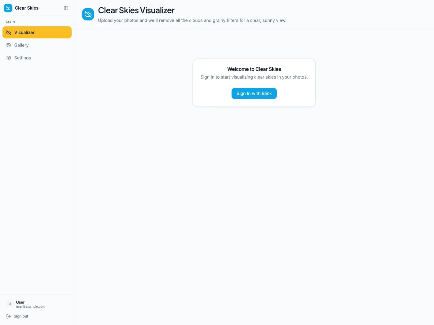 Clear Skies Visualizer
