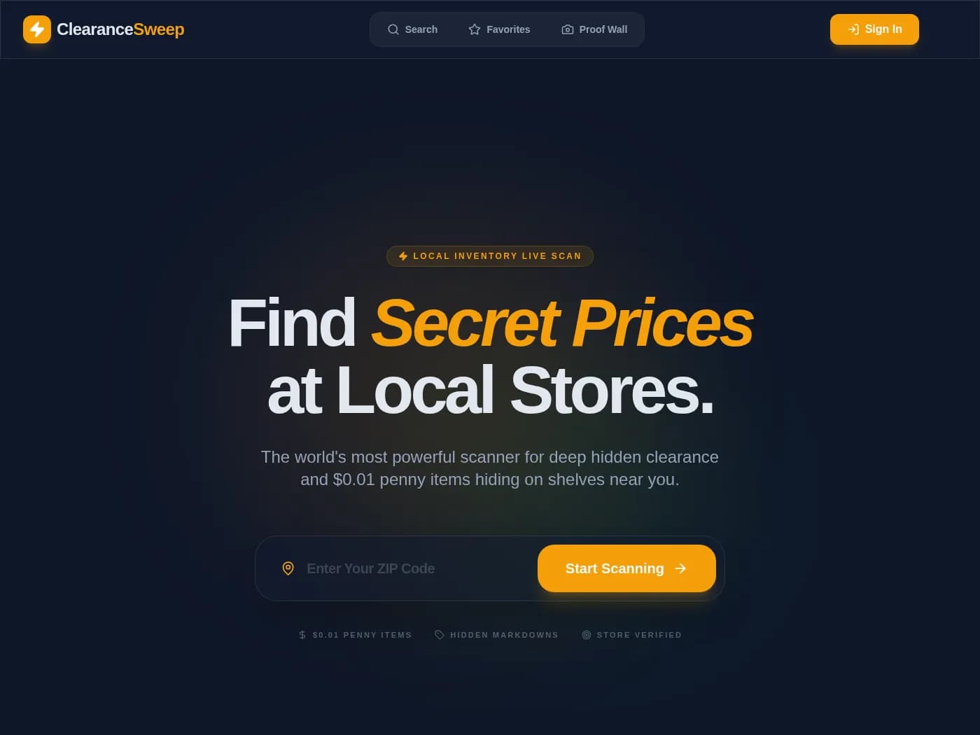 ClearanceSweep