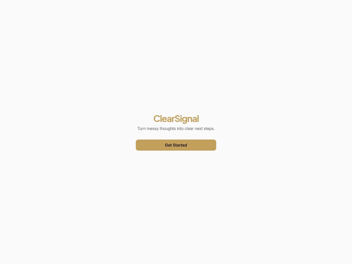 ClearSignal Clarity App