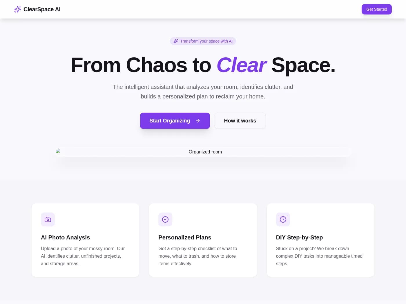 ClearSpace AI Organizer